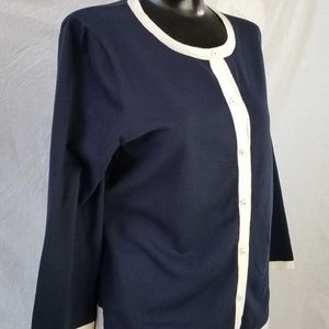 Pendleton | Sweaters | Pendleton Women Petite Cardigan Navy Blue Pm ...